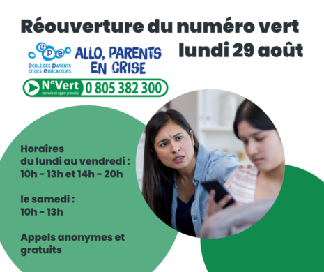 Réouverture du Numéro Vert – Ecole des Parents de la Loire